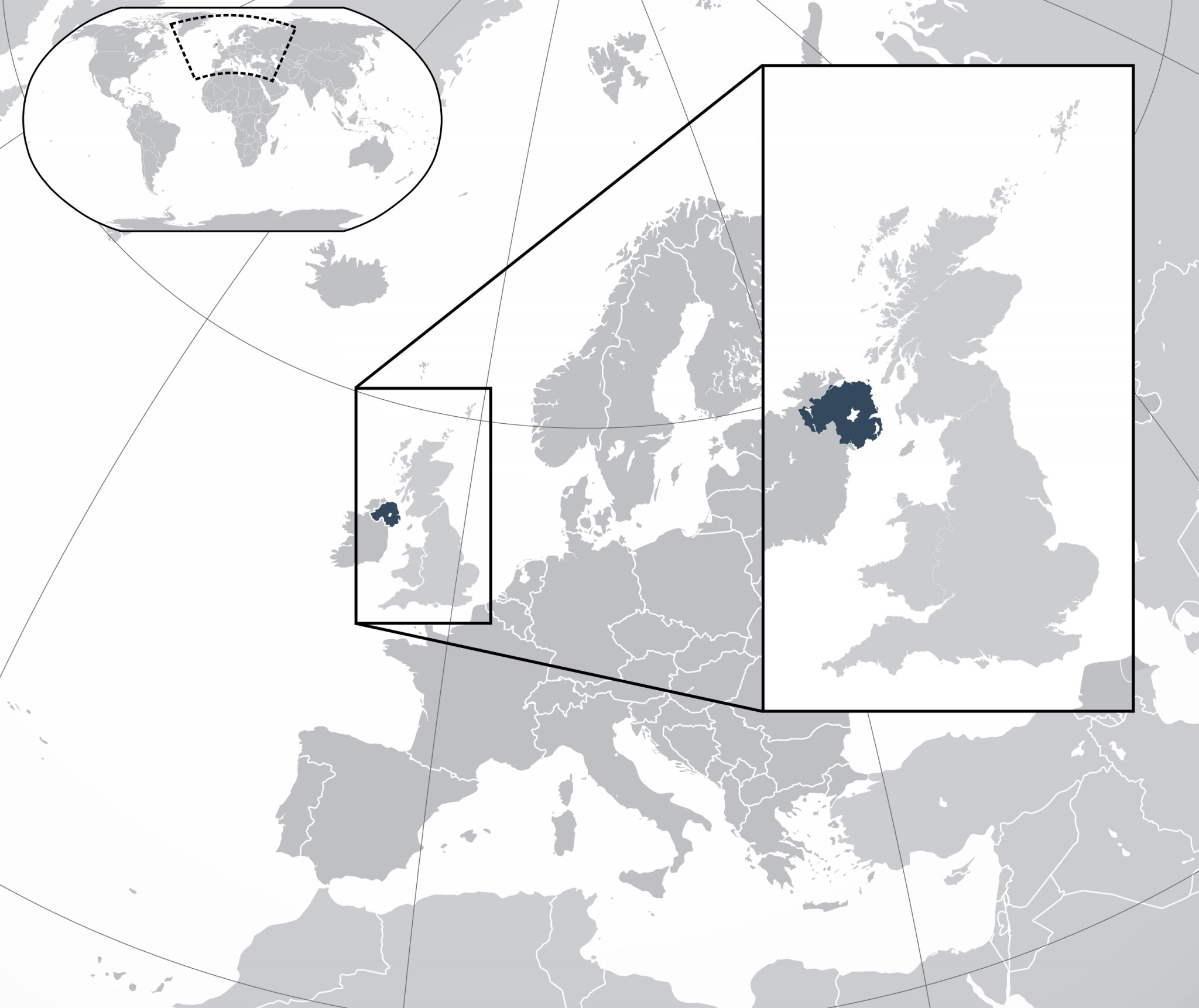 Northern Ireland - Power plug, socket & mains voltage in Northern Ireland