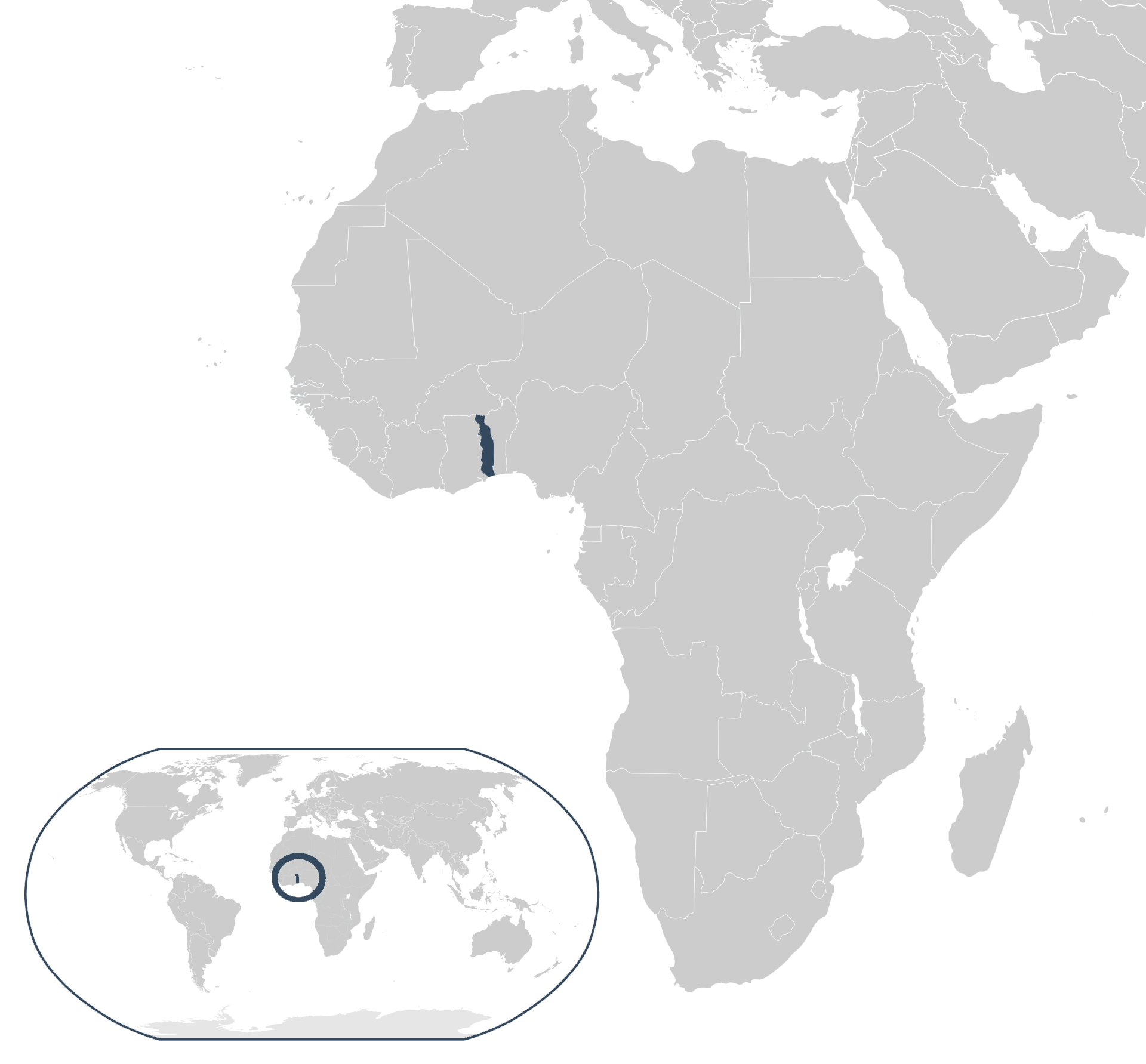 Togo - Power plug, socket & mains voltage in Togo